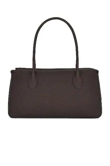 The Row E/W Top Handle Bag In Chocolate - Espresso Pld | Editorialist